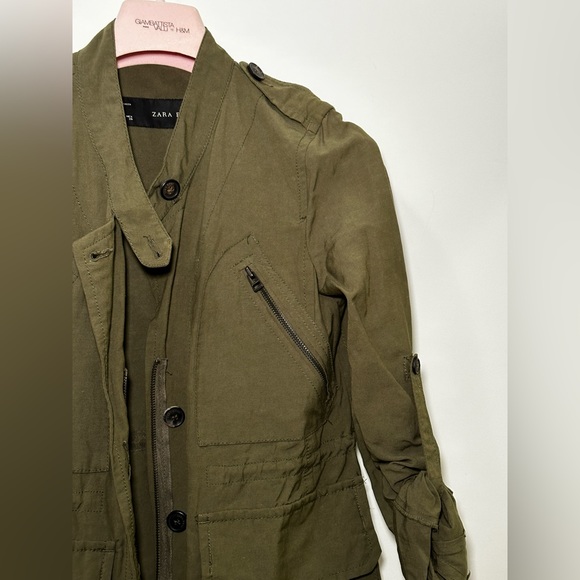 Zara | Jackets & Coats | Zara Army Green Jacket | Poshmark